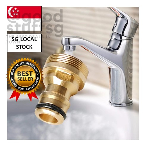 [SG FREE 🚚] Universal Kitchen Tap Adapters / Brass Faucet Tap Connector ...