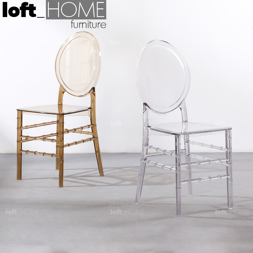 Loft Home Contemporary Plastic Ghost Dining Chair LIA | Shopee Singapore