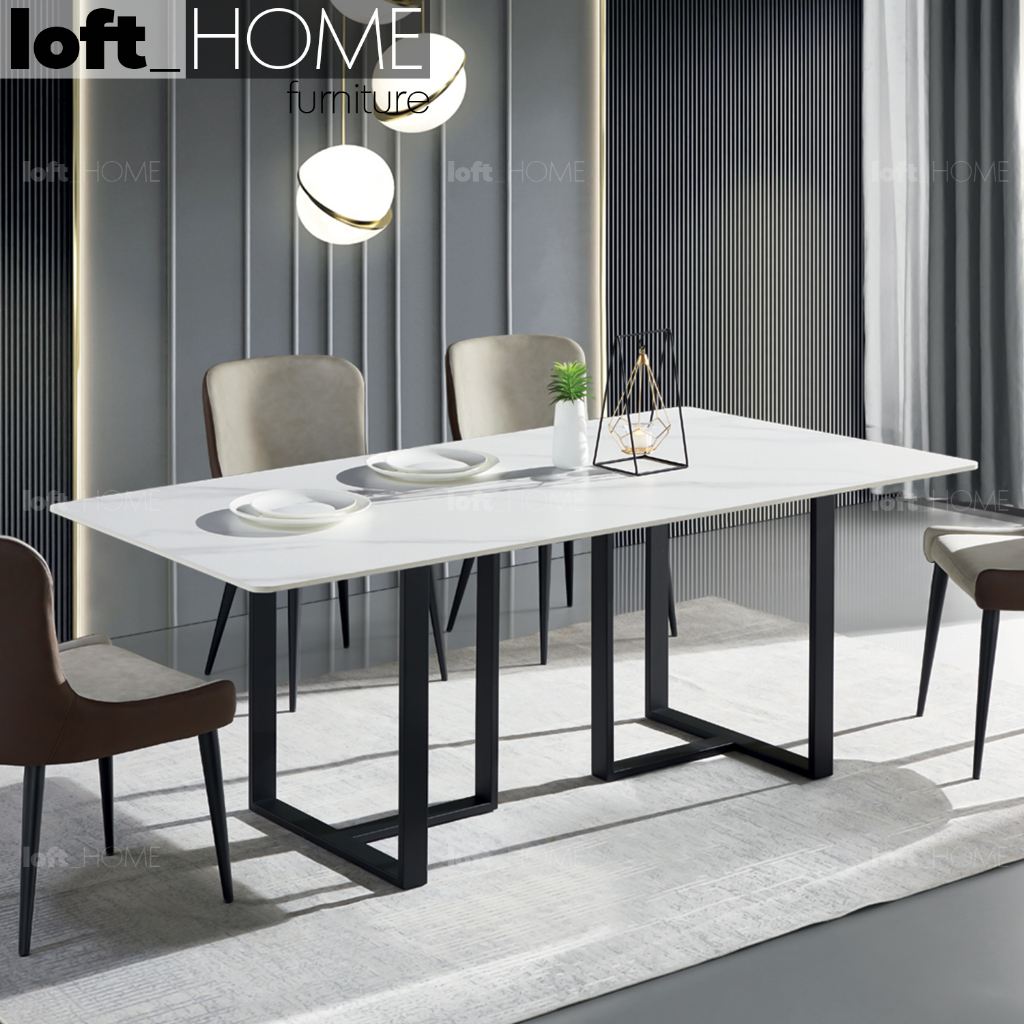 Loft Home Modern Sintered Stone Dining Table GEMINI | Shopee Singapore