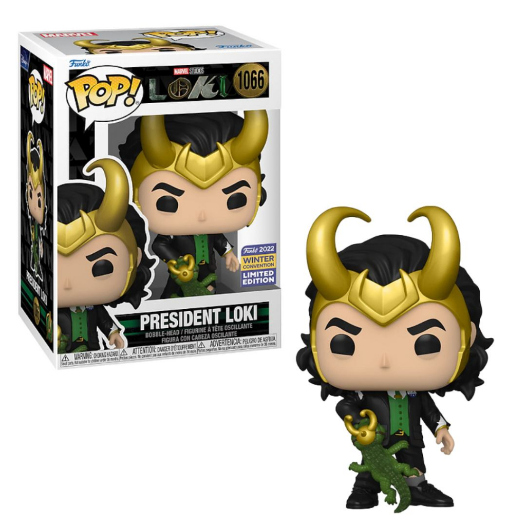 Funko Pop! Marvel Studios Loki: President Loki with Alligator (2022 ...
