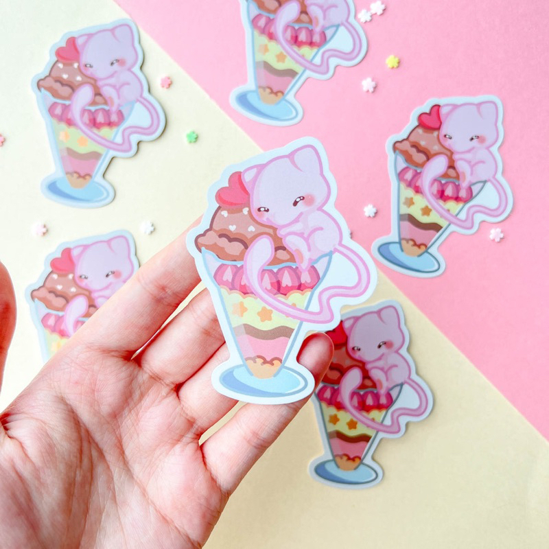[SG Ready Stock] Mew Parfait Vinyl Sticker by Poroful | Shopee Singapore
