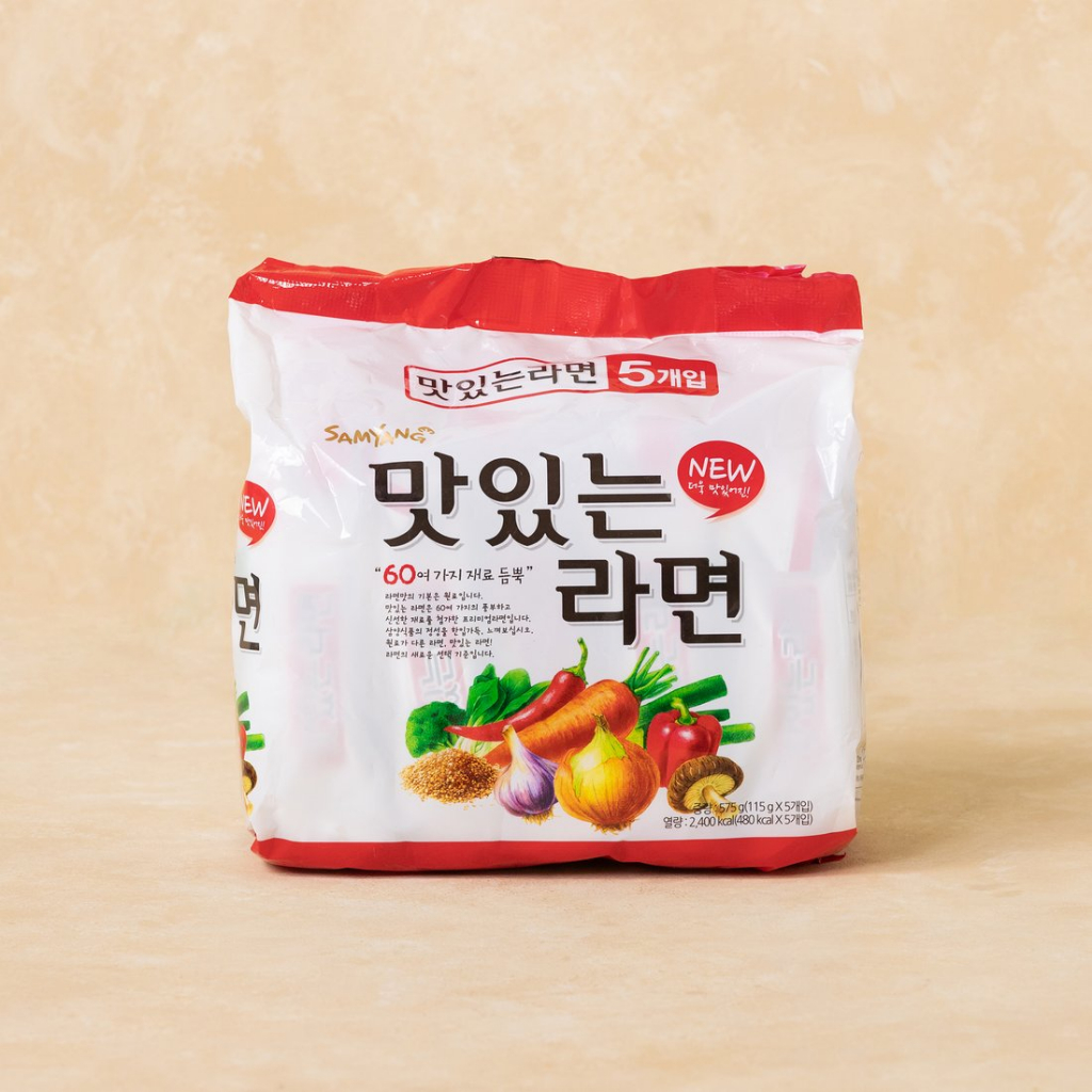 [Samyang] Delicious Ramyun 115g x 5p 맛있는 라면 멀티팩 115g x 5p | Shopee ...