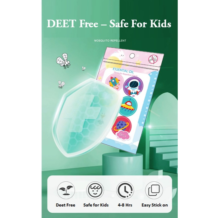 💖 24/ 36/ 60 Pcs Pack Mosquito Patches DEET FREE 💖 Insect Repellent ...