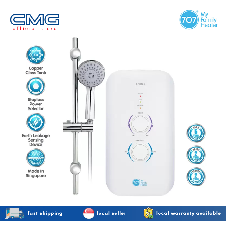 *Installation Available* 707 Protek Electric Instant Shower Heater w ...