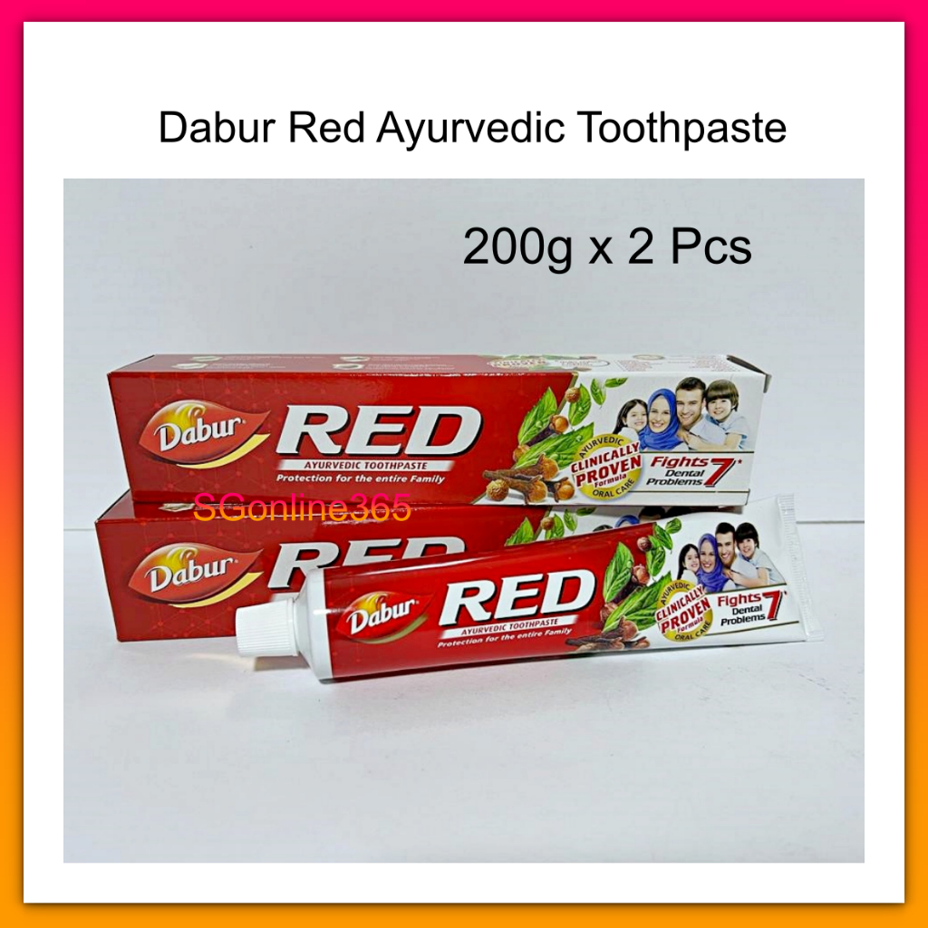 Dabur Red Ayurvedic Toothpaste 200g | Shopee Singapore