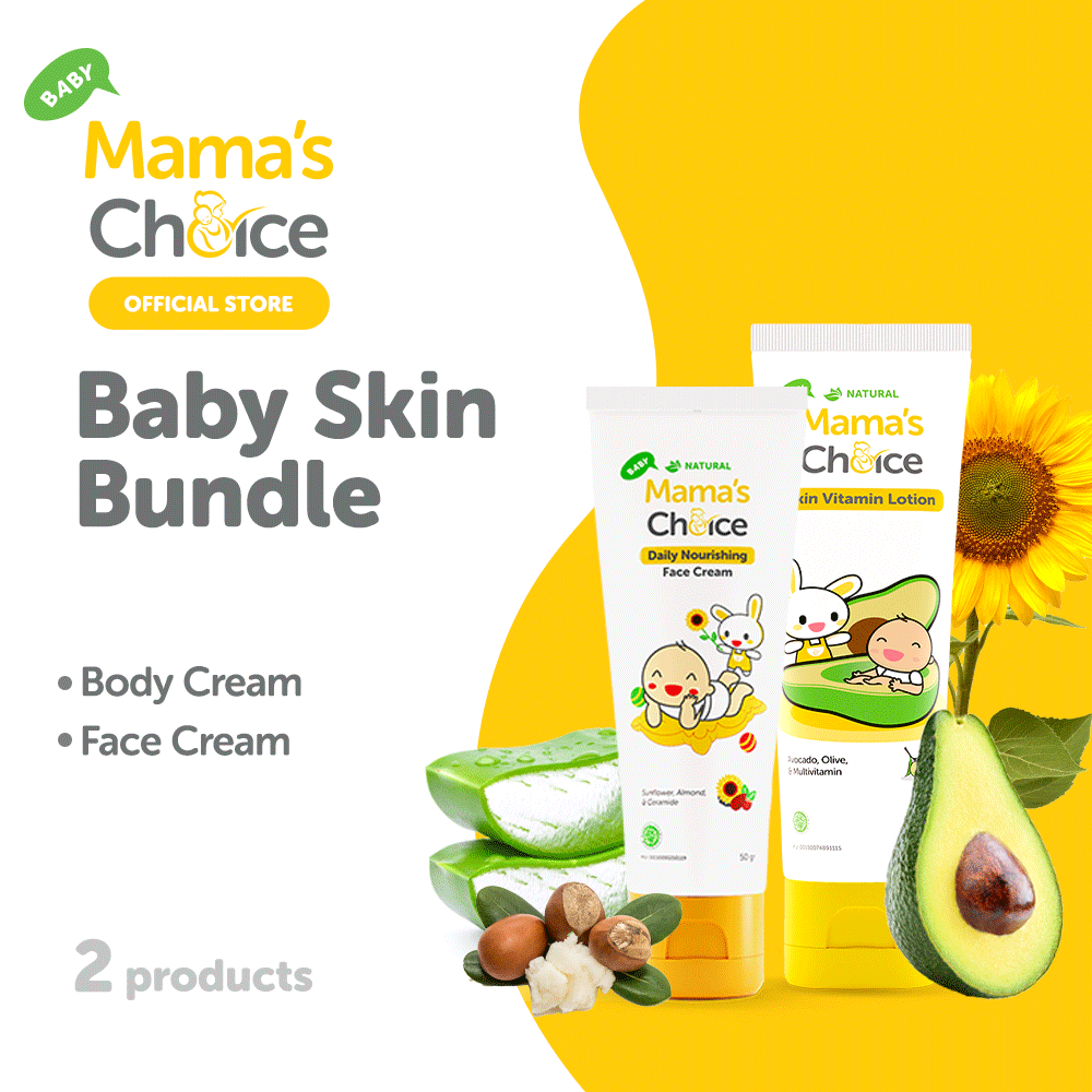 Mama's Choice Baby Moisturizing Bundle (Baby Body Cream + Baby Face ...