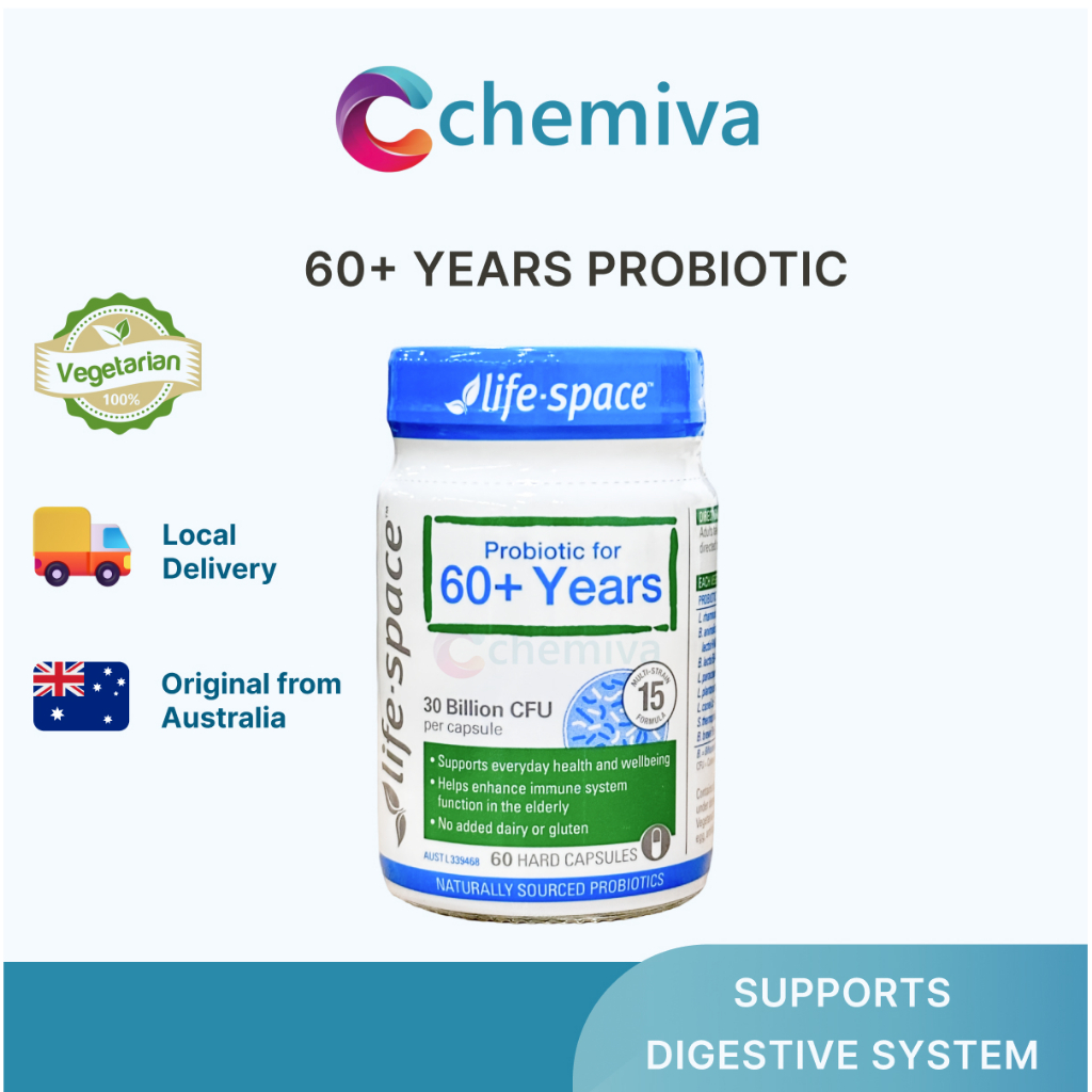 [Fast Shipping] Life Space Probiotics for 60+Years, 60 Capsules (30 ...