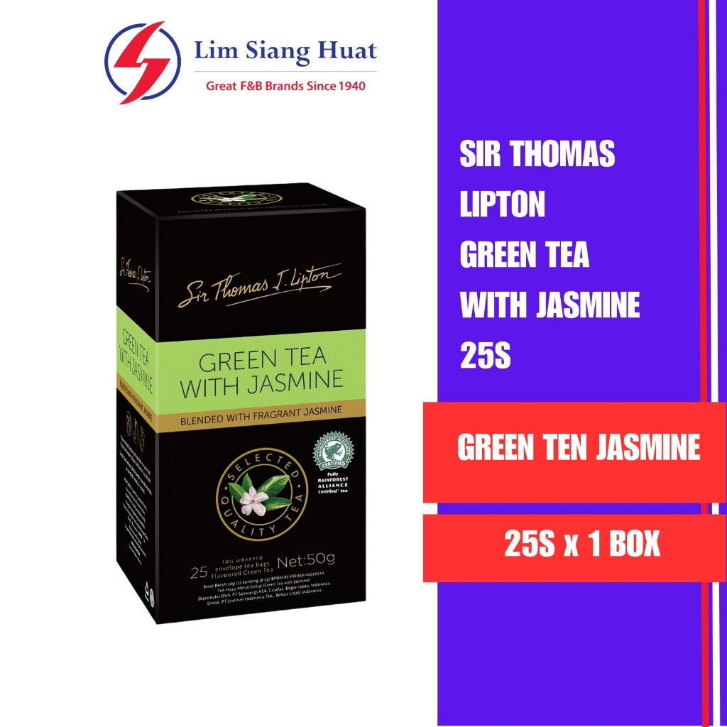 Sir Thomas Lipton Green Tea with Jasmine 25s | Shopee Singapore