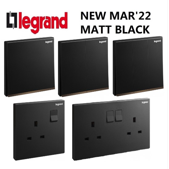 [SG Seller] Legrand Galion Switch and Socket - Matt Black | Shopee ...