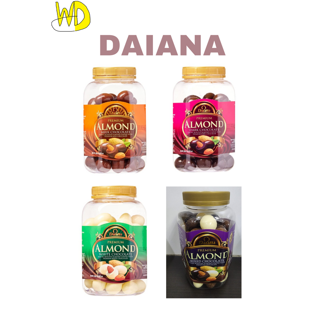 Daiana Almond Milk Chocolate / Almond White Chocolate / Almond Dark ...