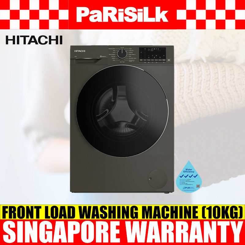 Hitachi BD-100YFVEM Front Load Washing Machine (10kg) | Shopee Singapore