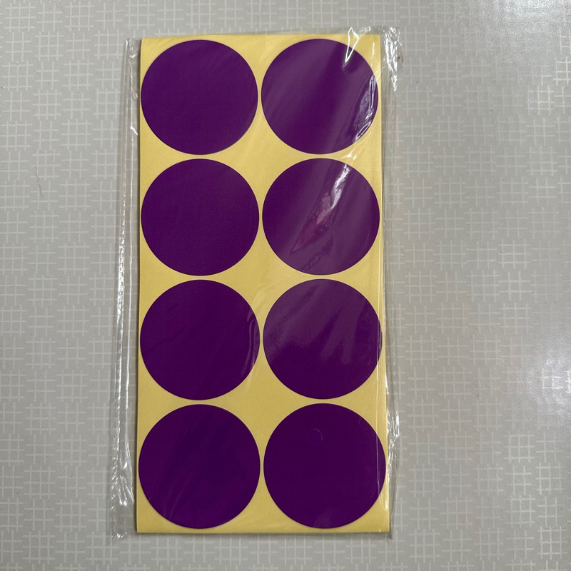 [SG Seller] 50mm Round Sticker Label Dot Sticker Colourful Paper ...