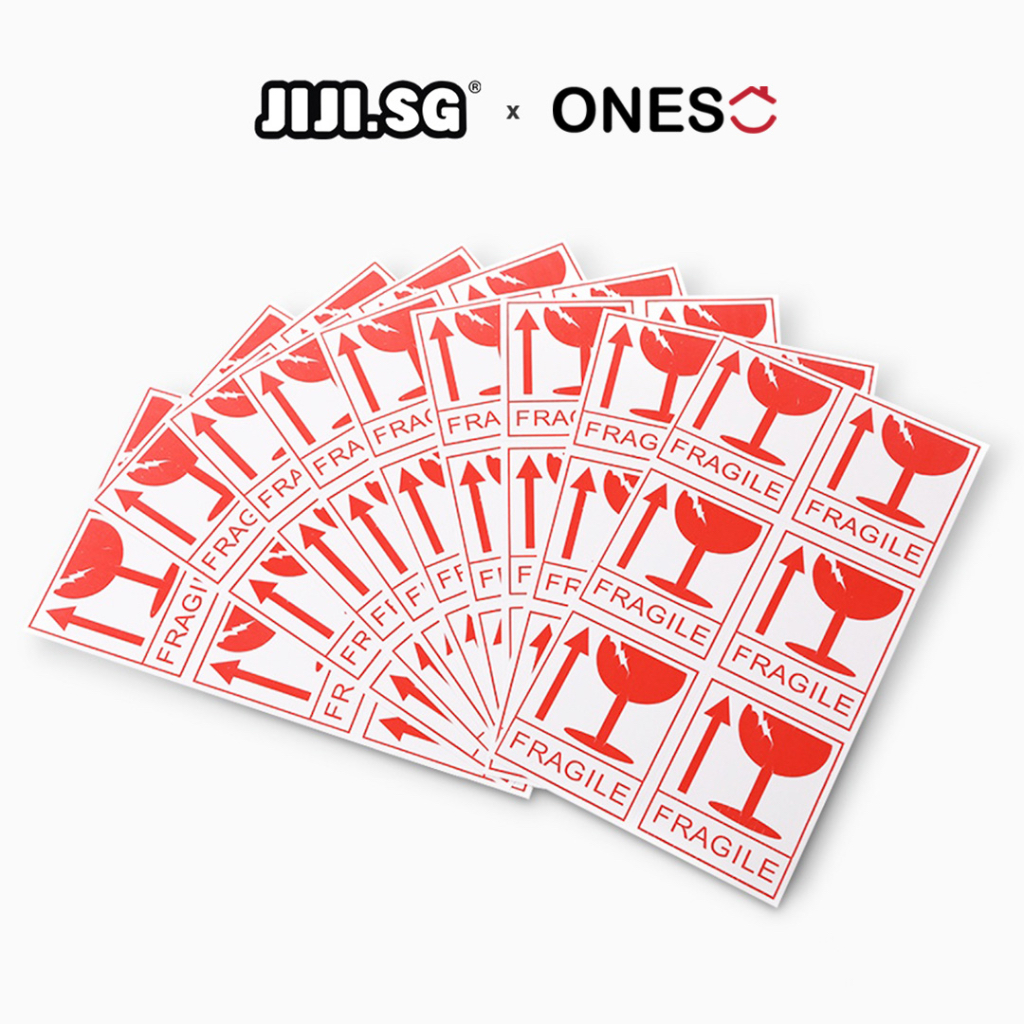 (JIJI.SG x ONES) Fragile Label Sticker - Fragile Label / Carton Box ...