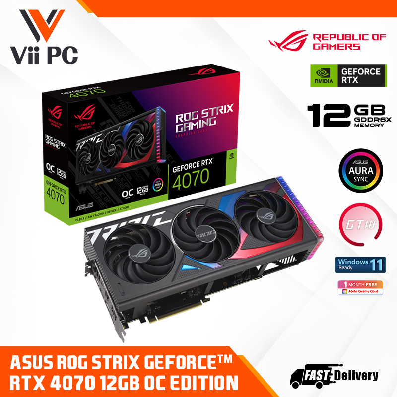 ASUS Nvidia GeForce ROG Strix RTX 4070 RTX4070 OC Edition Gaming ...