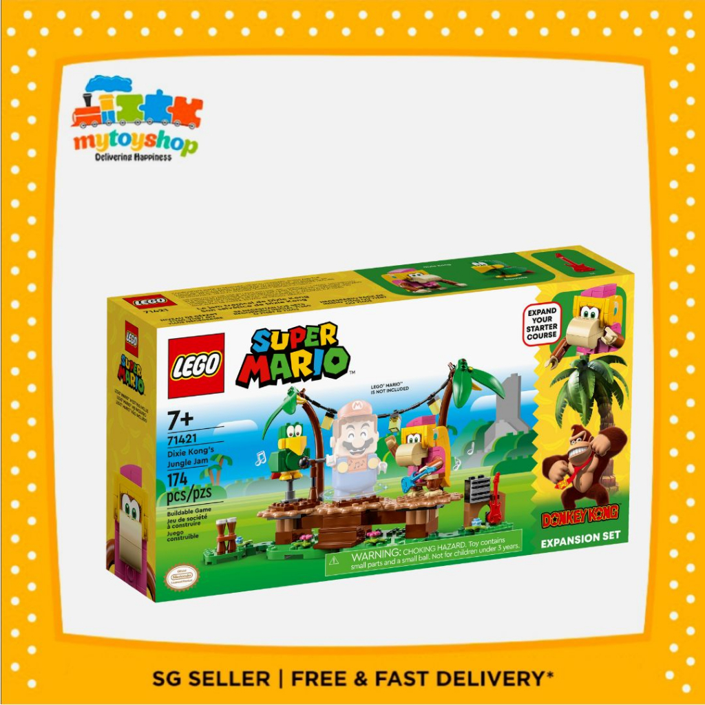 LEGO 71421 Super Mario Dixie Kong's Jungle Jam Expansion Set | Shopee ...