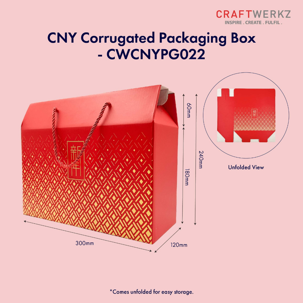 *CNY Corrugated Packaging Box* (SG Ready Stock) | Shopee Singapore