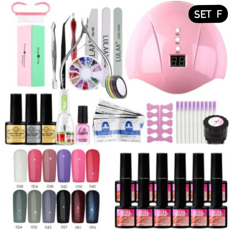 SG STOCK Nail Gel Polish Kit Professional Set (H0576) | Shopee Singapore