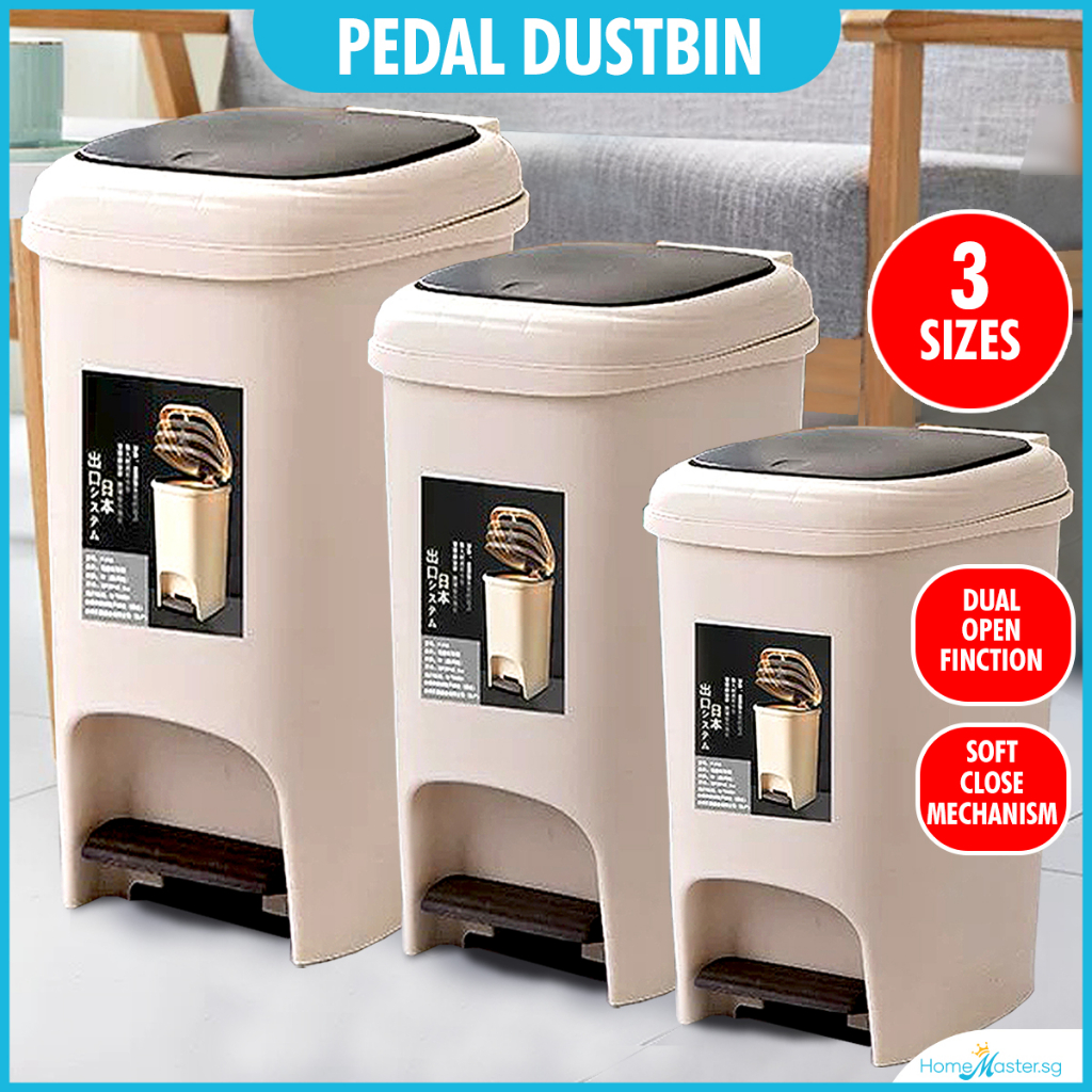 [SG Ready Stock] Pedal Dustbin*Rubbish Bin*Hand and Pedal Press ...