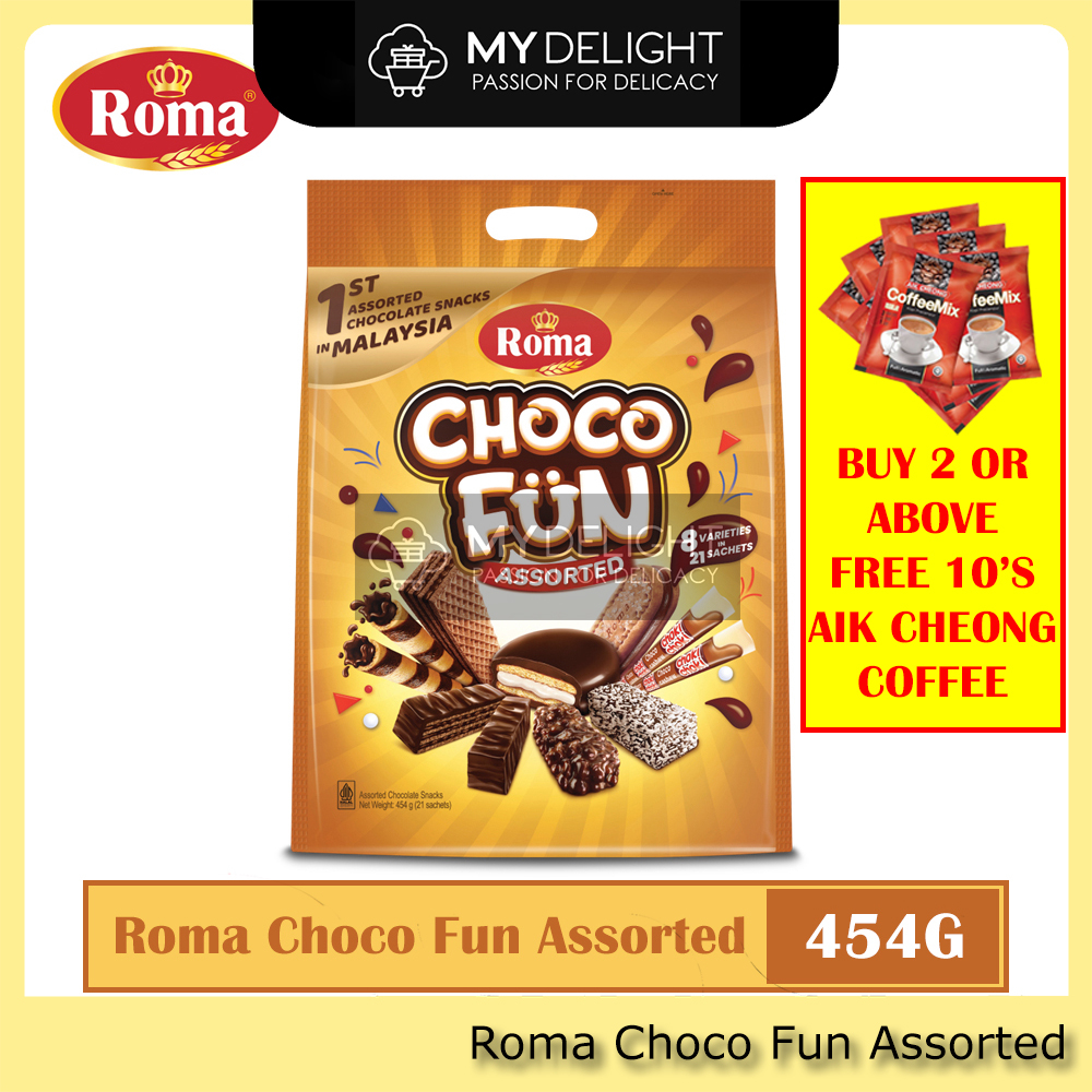 (454g) Roma Choco Fun Assorted Biscuit Chocolate Sandwich Biscuit ...