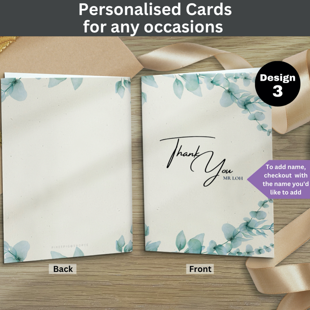 SG Personalised Happy Birthday, Thank You, Farewell, Congrats ...
