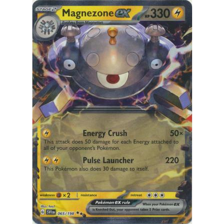Pokemon TCG Card Magnezone EX SV Base Set 065/198 Ultra Rare | Shopee ...
