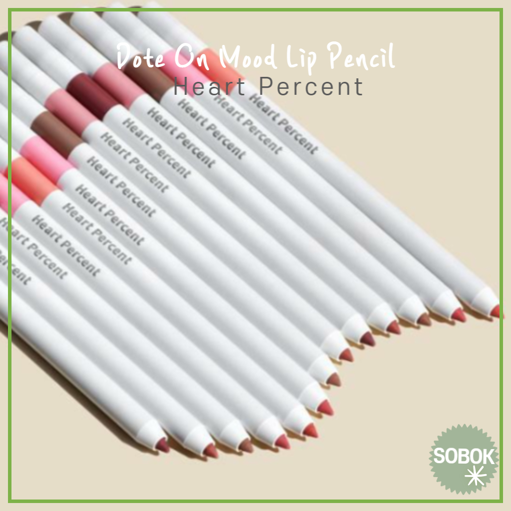 [Heart Percent] Dote On Mood Lip Pencil (+Slim) 20 colors /Lip liner ...