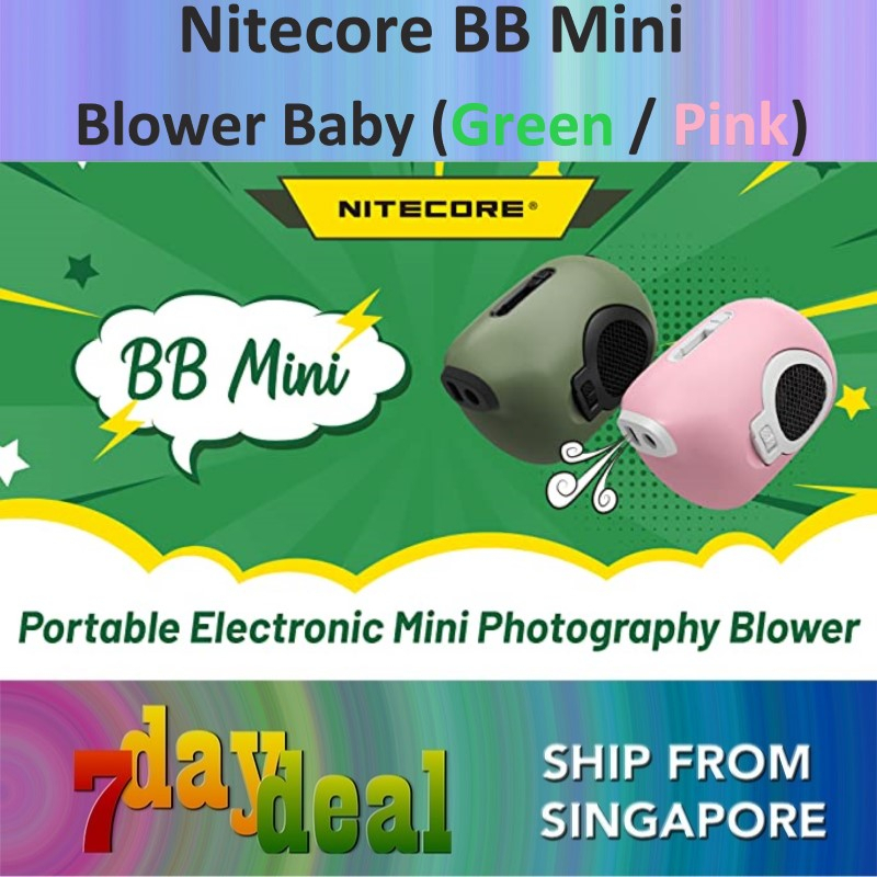 Nitecore BB Mini Electronic Dust Blower (BlowerBaby Mini Green / Pink ...