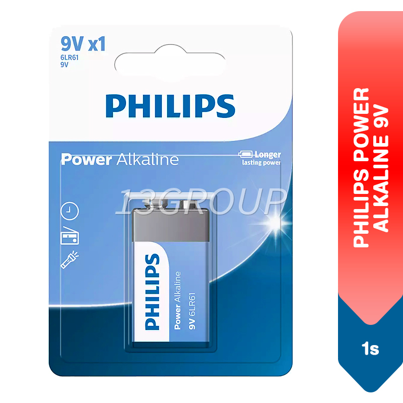 Philips 9V Power Alkaline Battery, 1s | Shopee Singapore