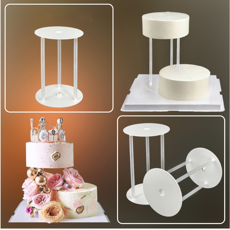 (Cake dowels / topper base) tier cake support acrylic boards cake board ...