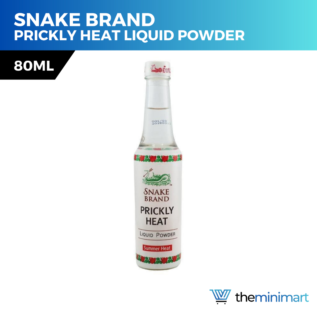 Snake Brand Prickly Heat Liquid Powder - 80ml, Cooling & Refreshing ...