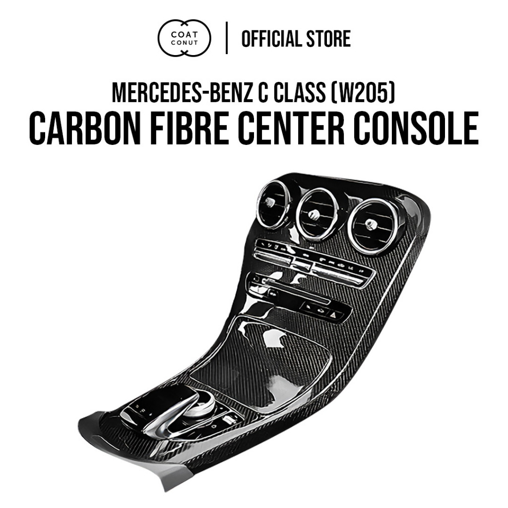 Mercedes Benz C Class (W205) Carbon Fibre Center Console | Shopee Singapore