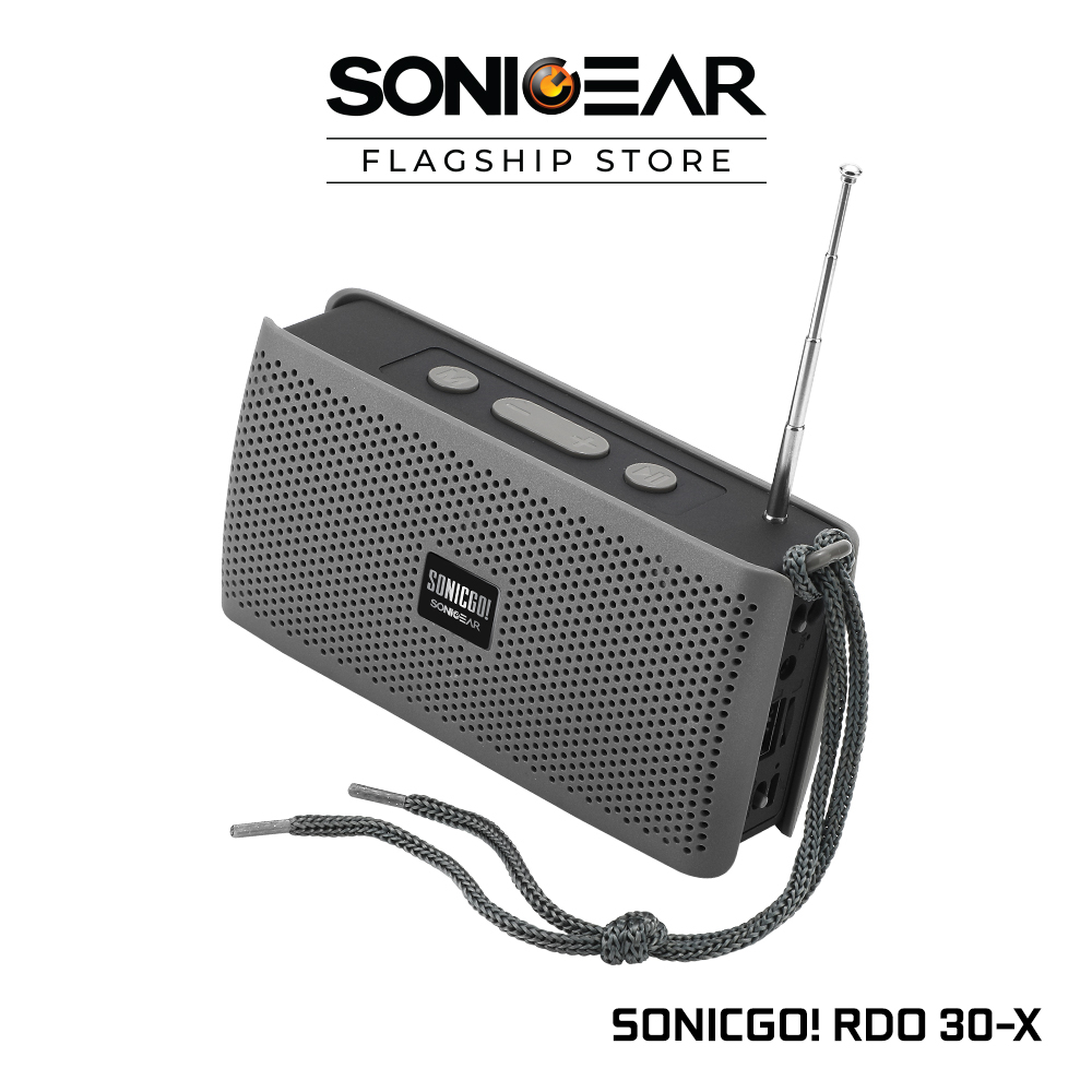 SonicGear SonicGo RDO 30-X Bluetooth Portable Speaker with Mic | Built ...