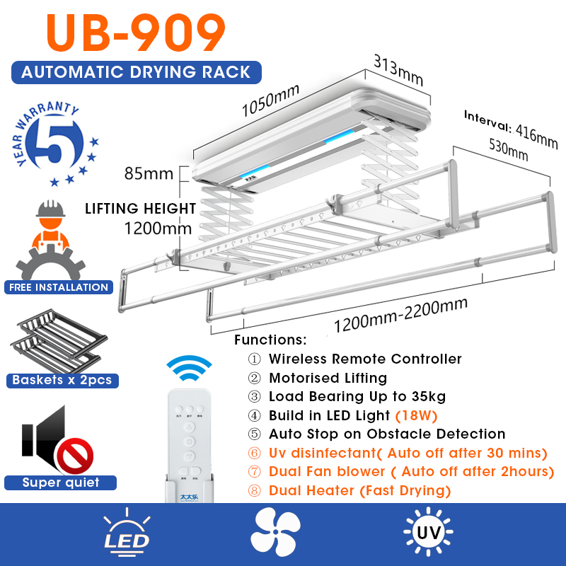 Automated Laundry Rack Smart Laundry System + Free Installation ...