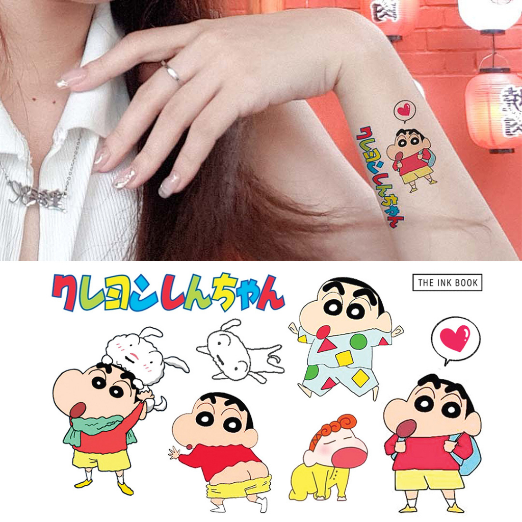 Temporary tattoo - Crayon Shin Chan | Shopee Singapore