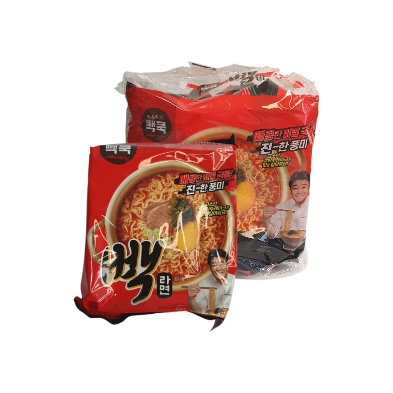 Paik Cook Paik ramen 115g Korean instant noodles Paik jong won ramyun ...