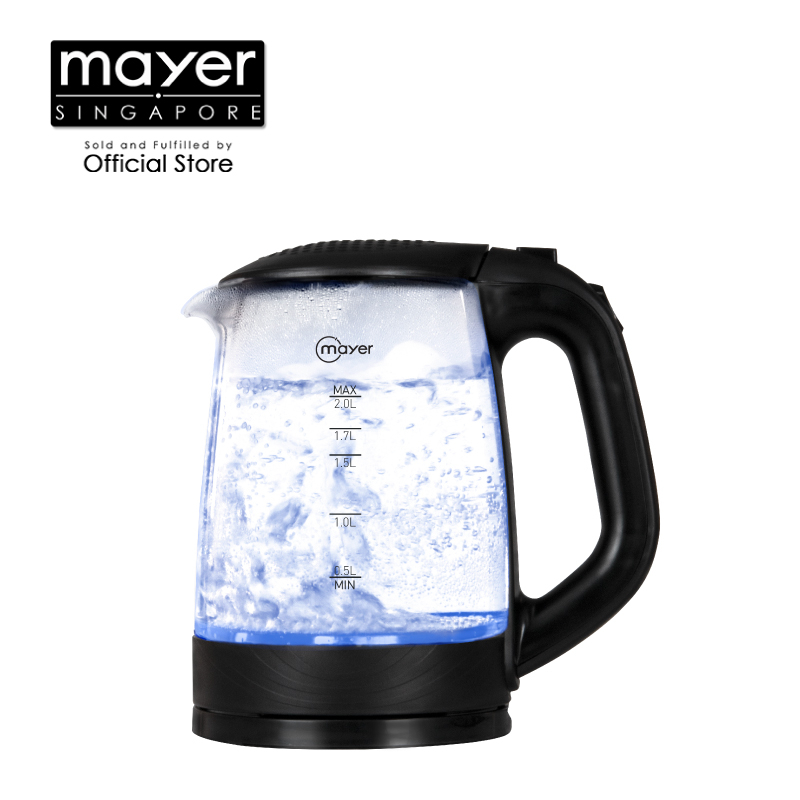 Mayer 2L Electric Glass Kettle MMEKG200 | Shopee Singapore