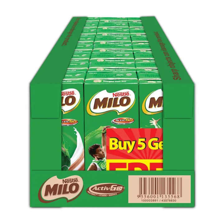 Milo UHT 50-Percent Less Sugar Chocolate Malted Milk/UHT 50% Less Sugar ...