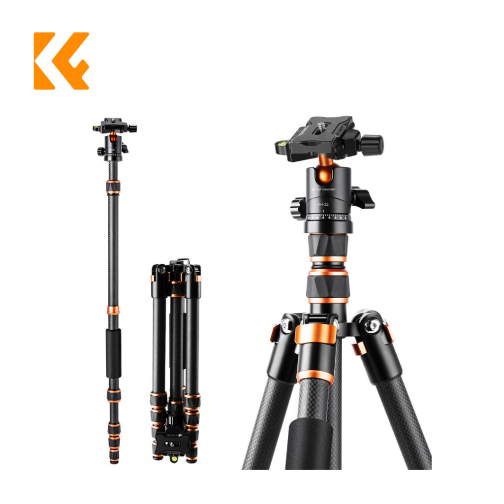 K&F Concept Carbon Fiber Camera Tripod Lightweight Ball Head ...
