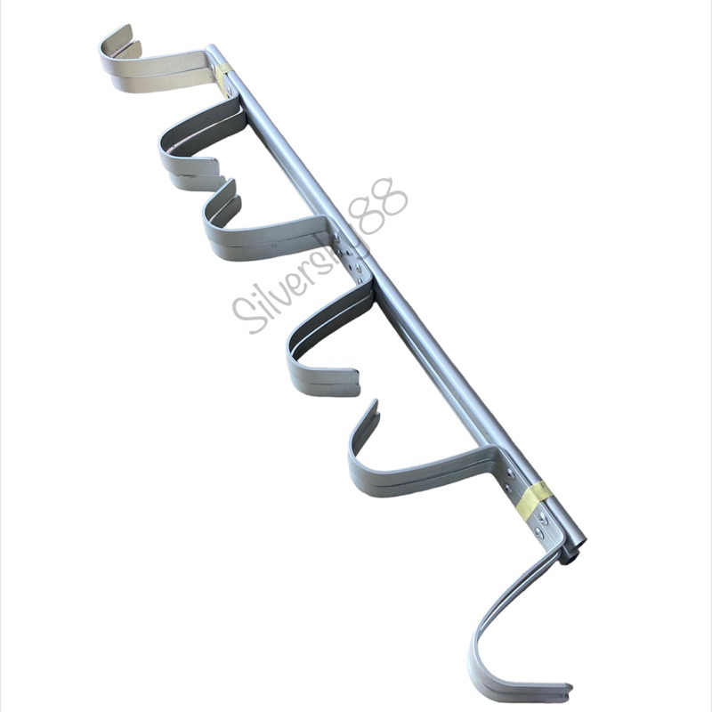 Ceiling Mount Laundry Rack Bamboo Pole Holder Clothes Drying Rack ...