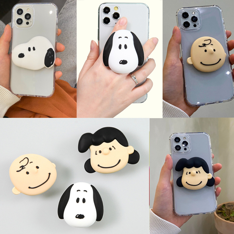 PEANUTS Snoopy Hand Grip Holder Phone Stand POPTok | Shopee Singapore