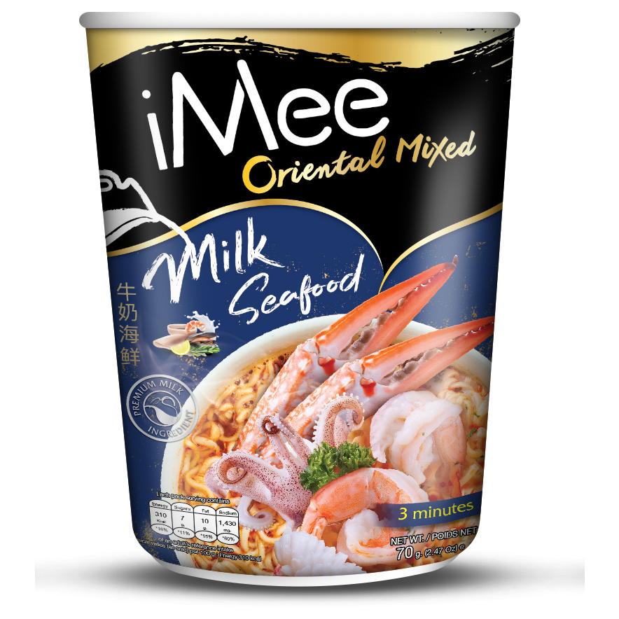 Imee Instant Cup Noodles Milk Seafood Flavour 70g | Shopee Singapore