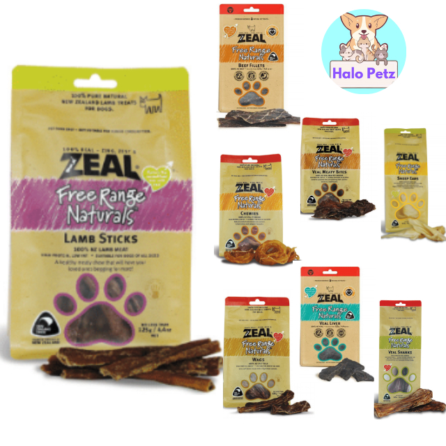 Zeal Air Dried Dog Treats/Veal Tongue/Veal Sticks Dog chewing treats ...