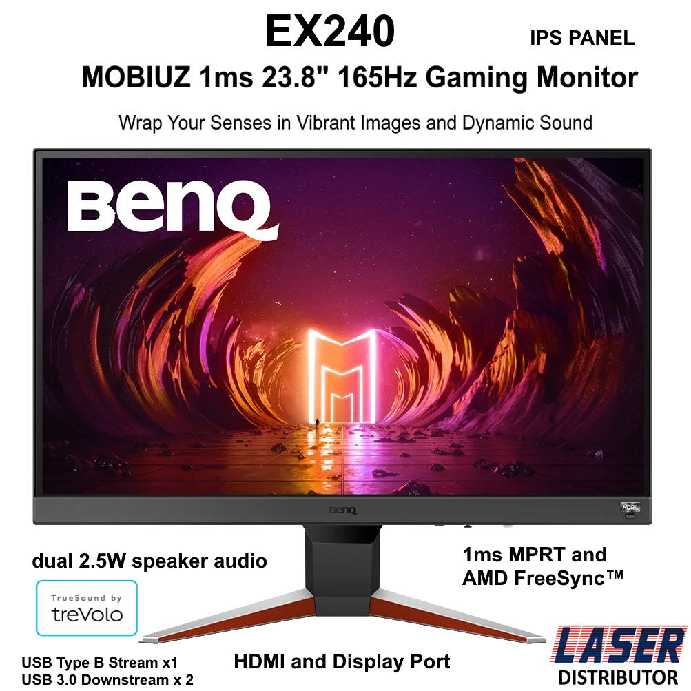 BENQ EX240 165Hz IPS 23.8" Gaming Monitor | Shopee Singapore