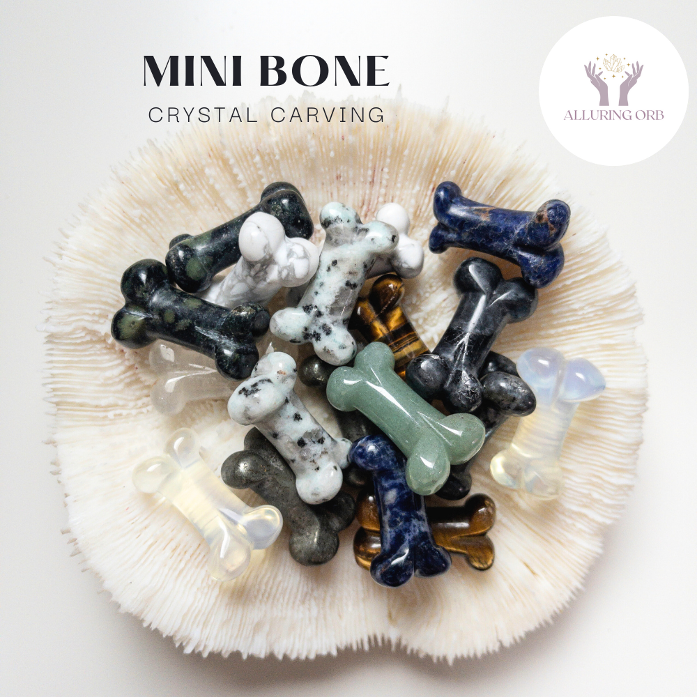 🔮🇸🇬 Assorted Crystal Mini Bone | Crystal Carvings | Natural Crystals ...