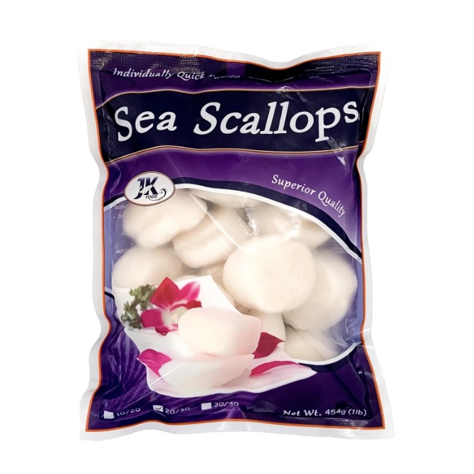 JK Food Natural Wild Caught Frozen Sea Scallops (20/30) | Shopee Singapore