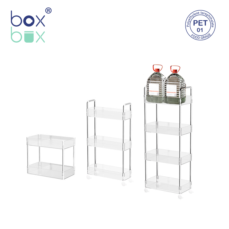 Trolley with Wheels Home Storage Rack for Living Room Kitchen Bathroom ...