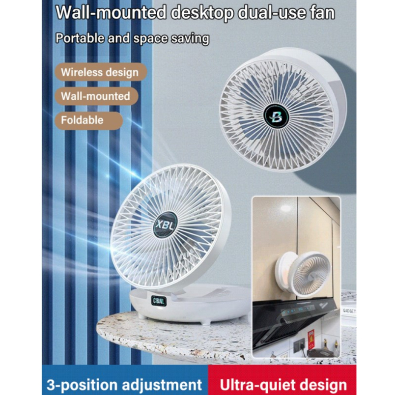 【Buy 1 Free 1】Household dual-use kitchen fan portable fan silent fan ...