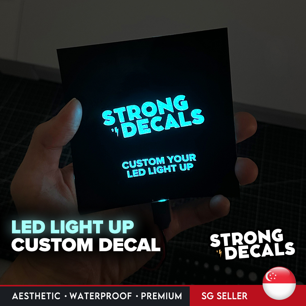 [SG Seller] Custom LED Light Up Decal (1pc) | Shopee Singapore