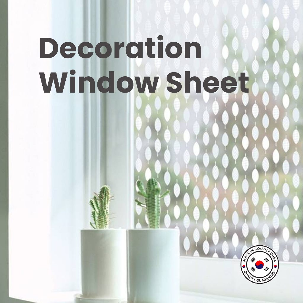 Dekorea Window Decoration Sheet Film Sticker Made in Korea | Shopee ...
