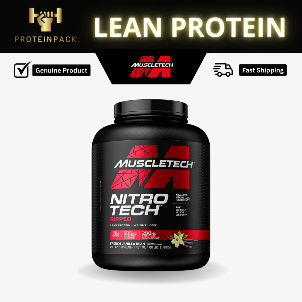 Muscletech, Nitro Tech Ripped, Ultimate Protein + Weight Loss Formula ...